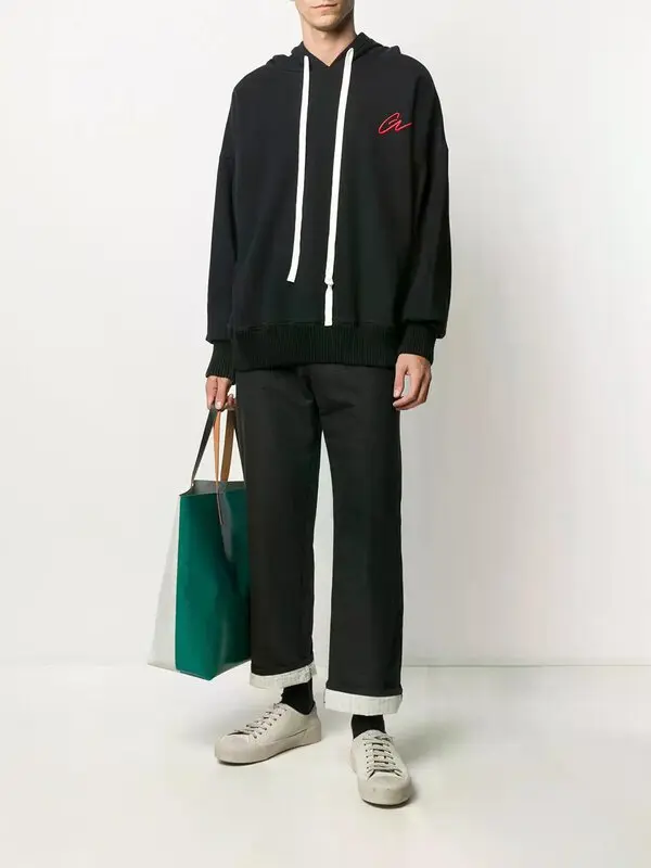 Paul & Shark Slouchy Logo-embroidered Hoodie
