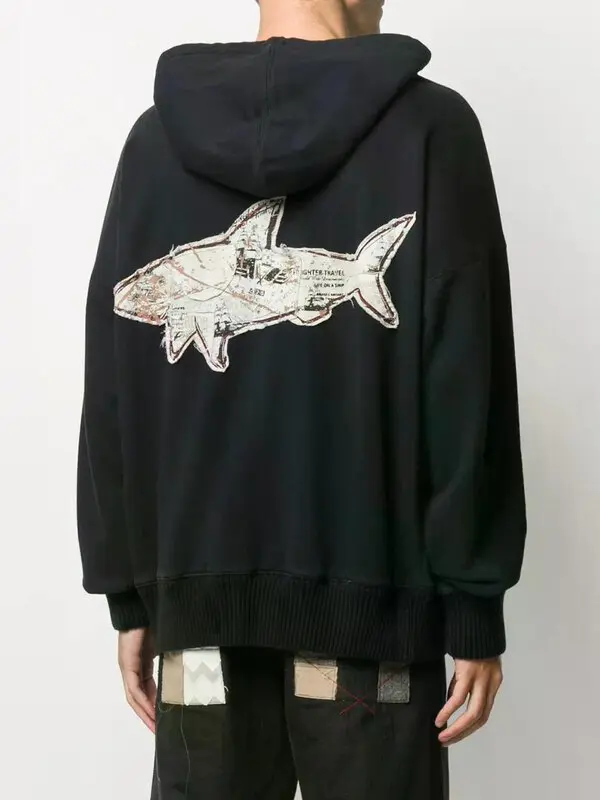 Paul & Shark Slouchy Logo-embroidered Hoodie