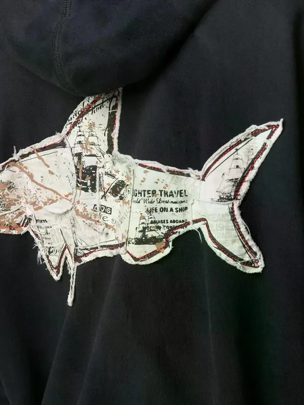 Paul & Shark Slouchy Logo-embroidered Hoodie