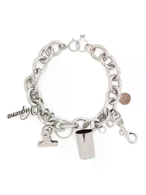Vaquera Charm-detail Necklace - Silver