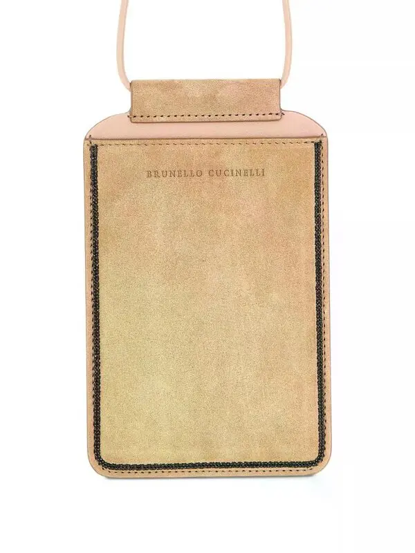 Brunello Cucinelli Suede Phone Holder