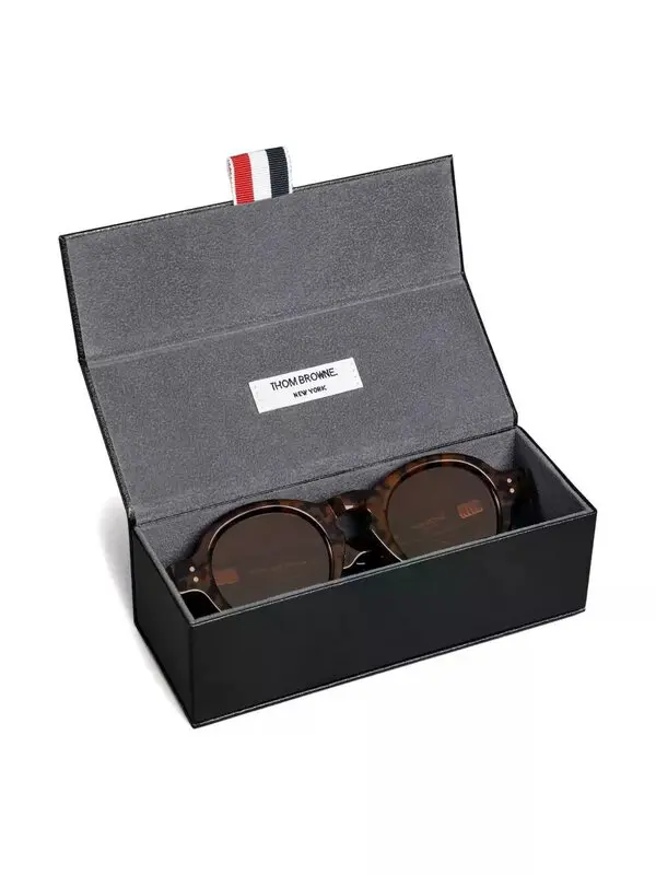 Thom Browne Tortoiseshell Round-frame Sunglasses