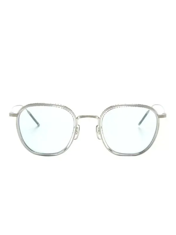 Oliver Spencer Tk-9 Square-frame Glasses - Silver