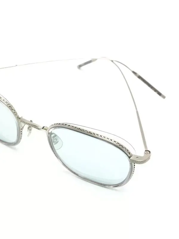 Oliver Spencer Tk-9 Square-frame Glasses - Silver