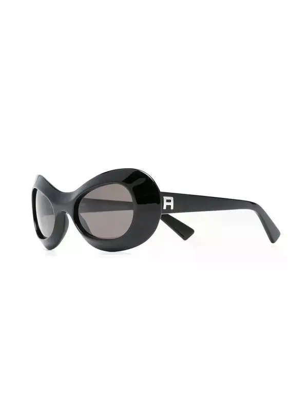 AMBUSH Polished Oval-frame Sunglasses - Black
