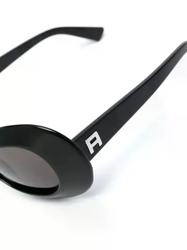 AMBUSH Polished Oval-frame Sunglasses - Black