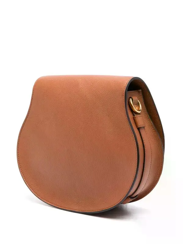 Chloé Marcie Leather Cross Body Bag - Brown