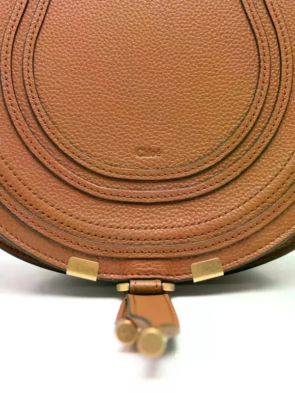 Chloé Marcie Leather Cross Body Bag - Brown