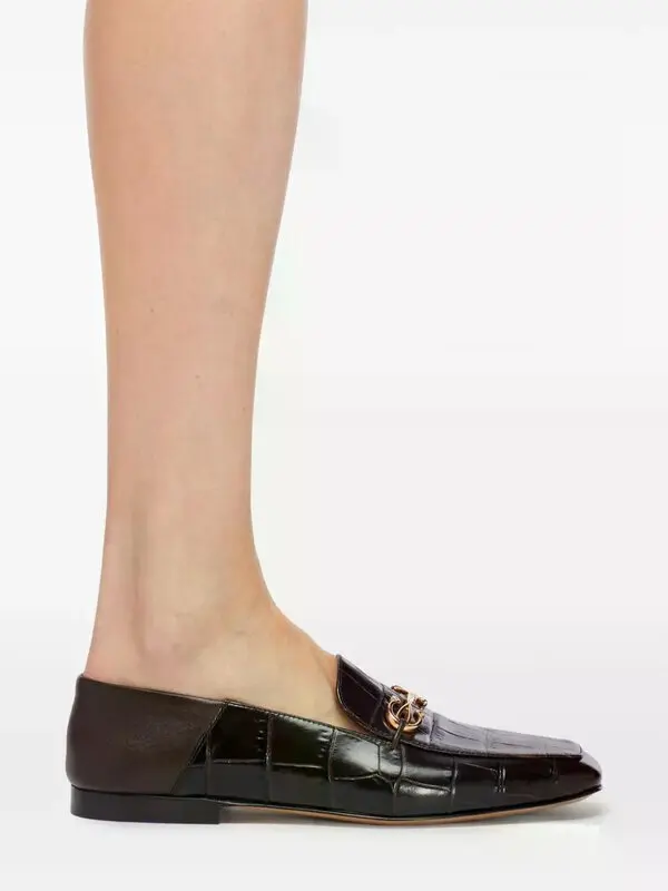 FERRAGAMO Gancini Leather Loafers