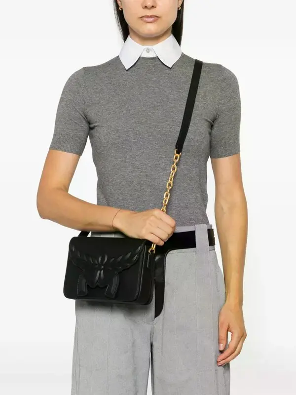 Mcm Himmel Crossbody Bag - Black