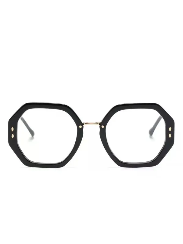 Isabel Marant Geometric Frame Glasses - Black
