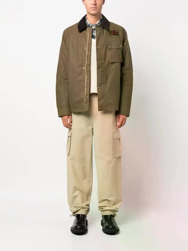 BARBOUR INTERNATIONAL Logo-patch Cotton Shirt Jacket