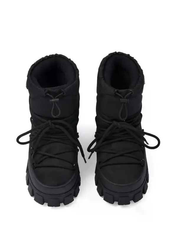 Prada Logo Plaque Snow Boots
