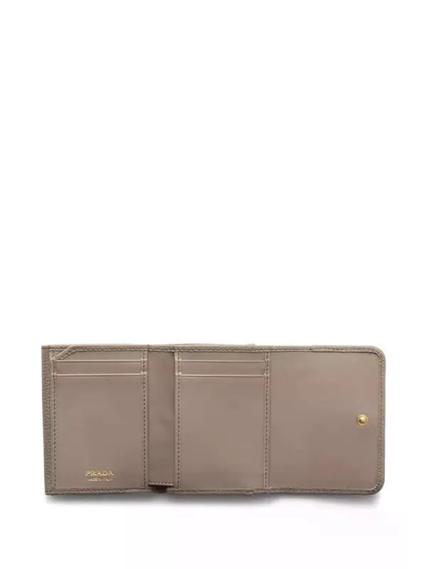 Prada Small Triangle-logo Wallet - Grey