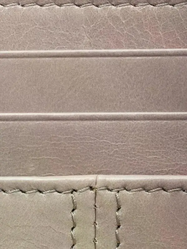 Prada Leather Card Holder - Grey
