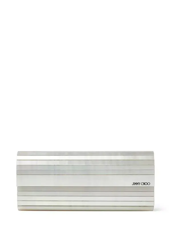 JIMMY CHOO Sweetie Mother Of Pearl Clutch Bag - White