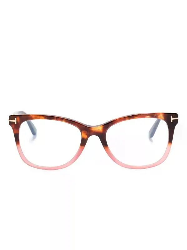 TOM FORD Wayfarer Frame Glasses - Brown