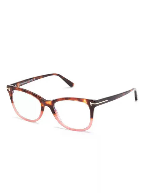 TOM FORD Wayfarer Frame Glasses - Brown
