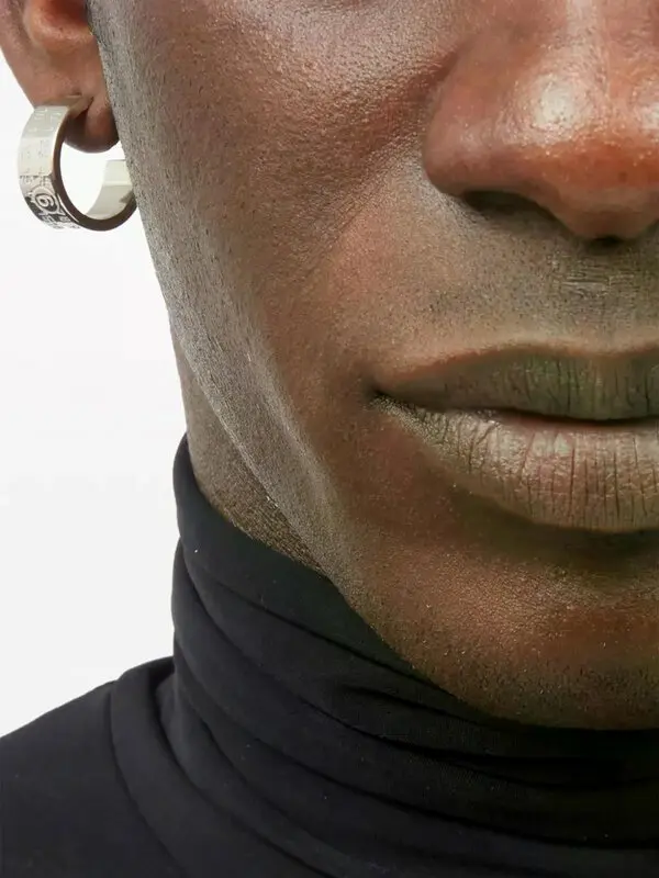 MAISON MARGIELA Numeric Engraved Hoop Earrings
