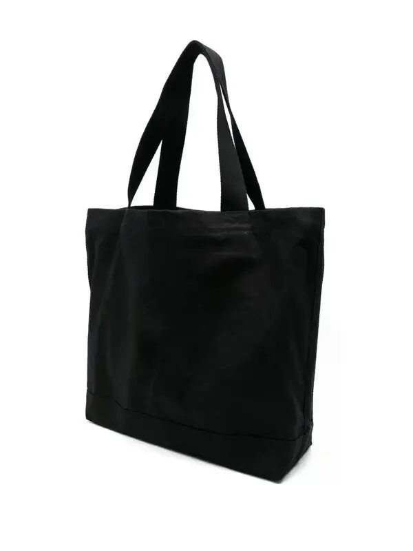 Maison Kitsuné Logo-print Tote Bag - Black