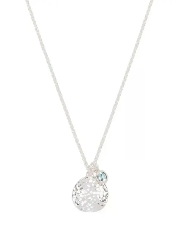 DOWER & HALL Topaz And Sterling Pendant Necklace - Silver
