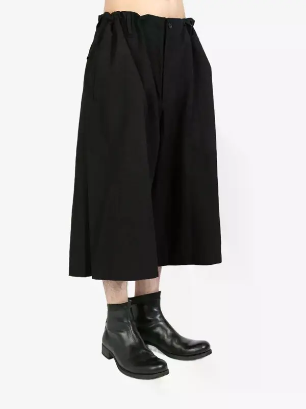 Yohji Yamamoto Cropped Wide-leg Trousers