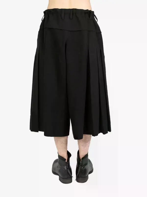 Yohji Yamamoto Cropped Wide-leg Trousers