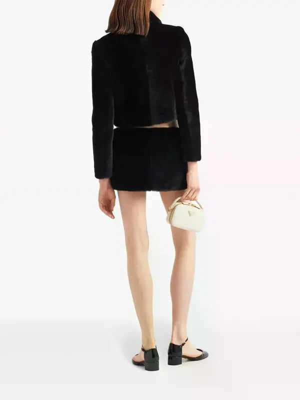 Prada Cropped Shearling Jacket