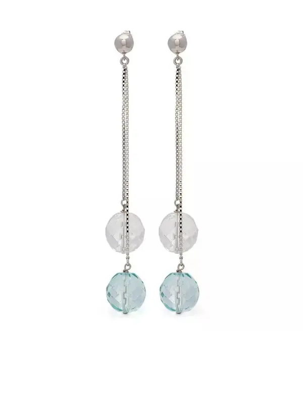 Ports 1961 Pearls Pendant Earrings - Silver