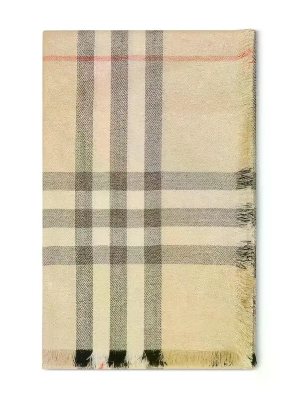 Burberry Metallic Wool Scarf - Neutrals