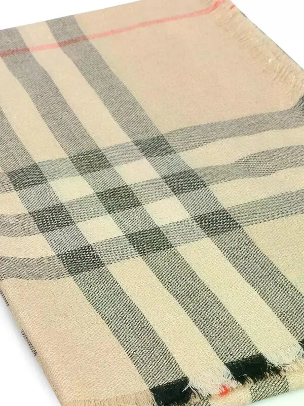 Burberry Metallic Wool Scarf