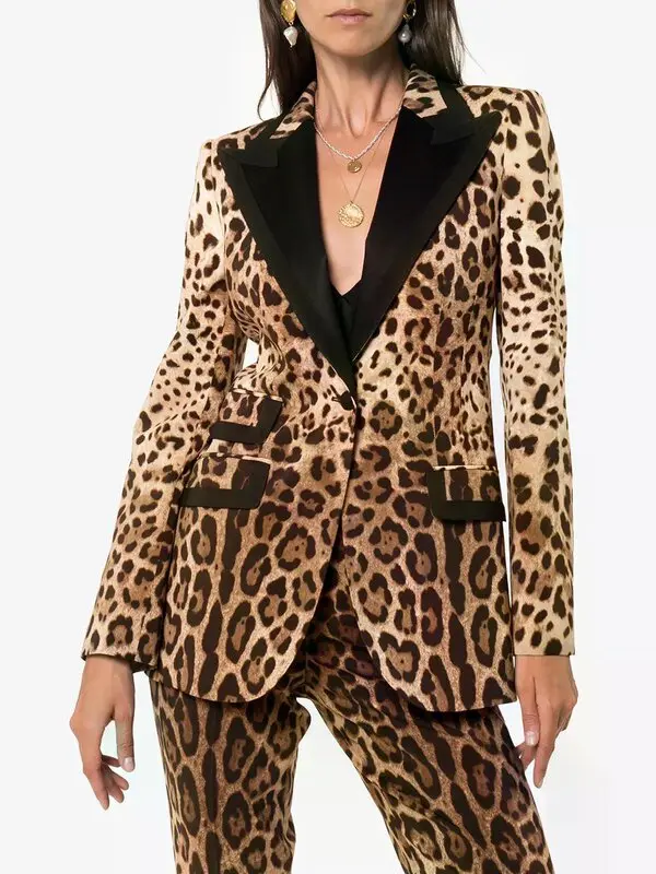 Dolce & Gabbana Leopard-print Blazer