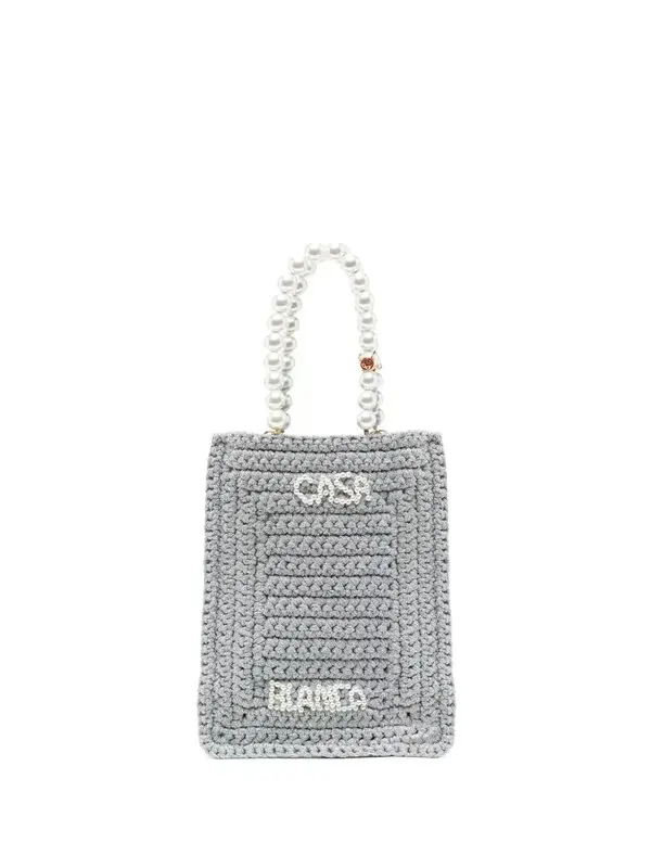 Casablanca Bead Chain Bag - Grey