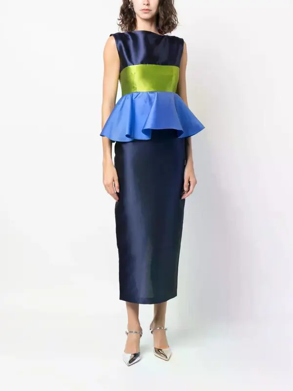 DESTREE Cy Colour-block Midi Dress