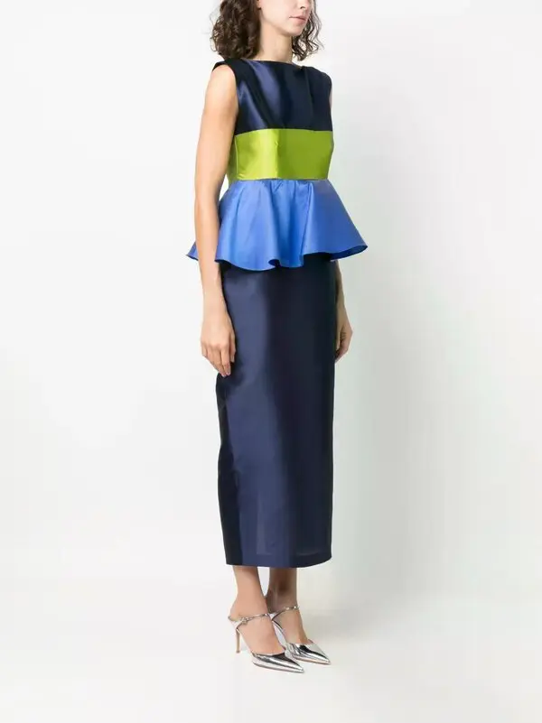 DESTREE Cy Colour-block Midi Dress