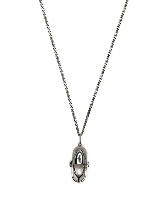 CAPSULE ELEVEN Capsule Pearl Pendant Necklace - Silver