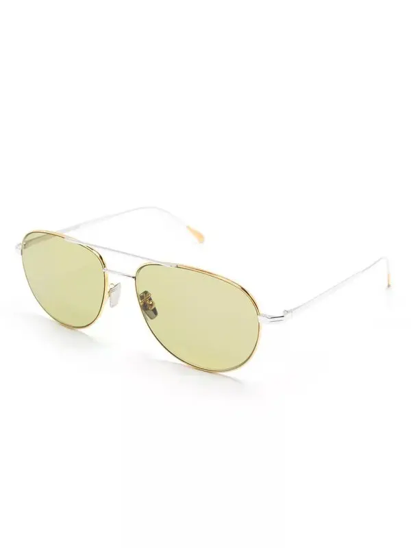 CUTLER & GROSS Two-tone Pilot-frame Sunglasses