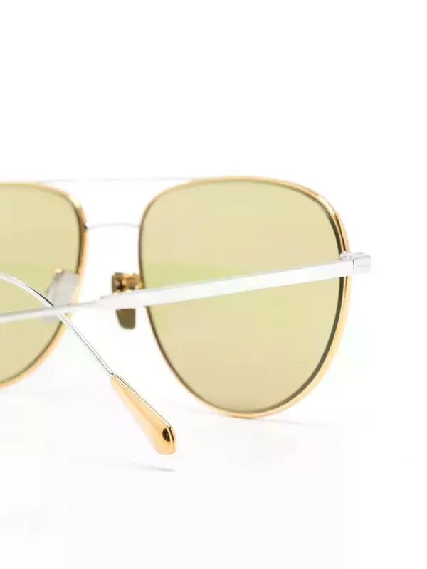 CUTLER & GROSS Two-tone Pilot-frame Sunglasses