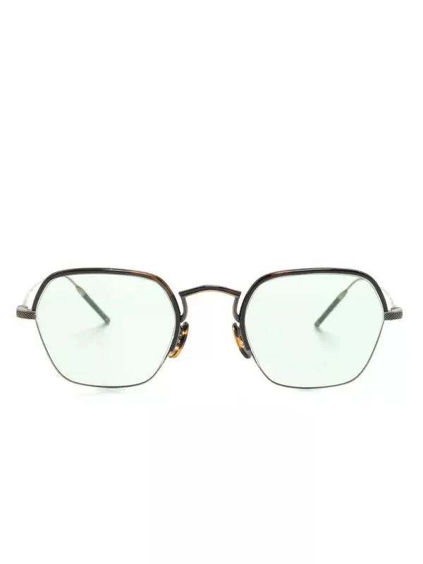Oliver Spencer Square-frame Glasses - Brown