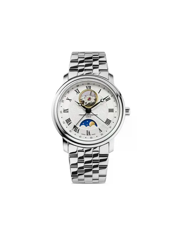 FREDERIQUE CONSTANT Classics Heart Beat Moonphase Date 40mm - Silver