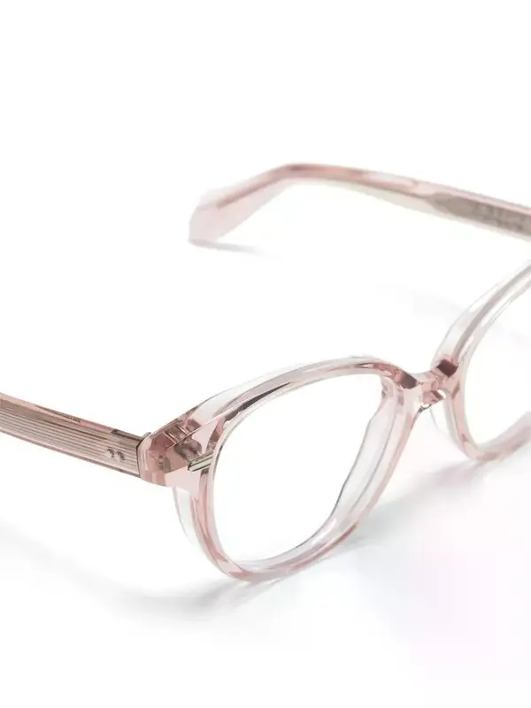 CUTLER & GROSS Translucent Round-frame Glasses - Pink