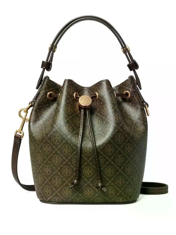 Tory Burch T Monogram Bucket Bag - Brown