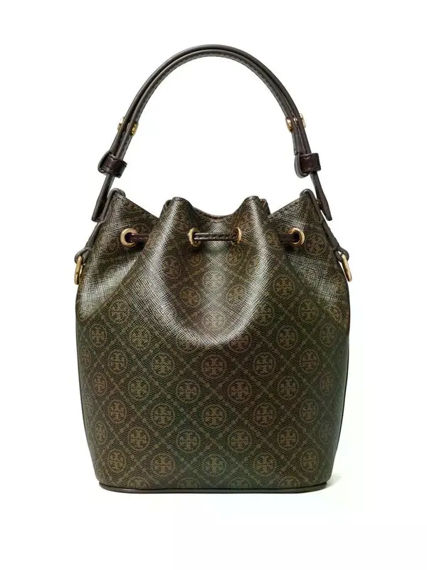 Tory Burch T Monogram Bucket Bag - Brown