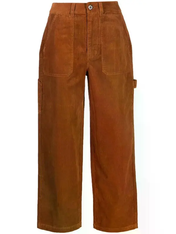 CHOCOOLATE Corduroy Straight-leg Trousers - Brown