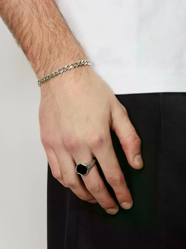 Emanuele Bicocchi Flourish Signet Ring - Silver