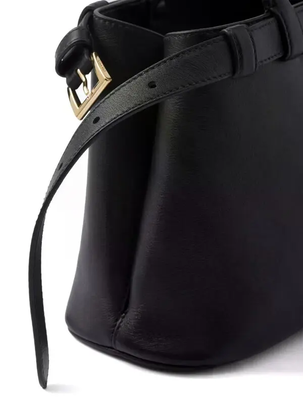 Prada Buckle Tote Bag - Black