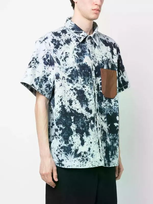 FERRARI Tie-dye Patterned Shirt