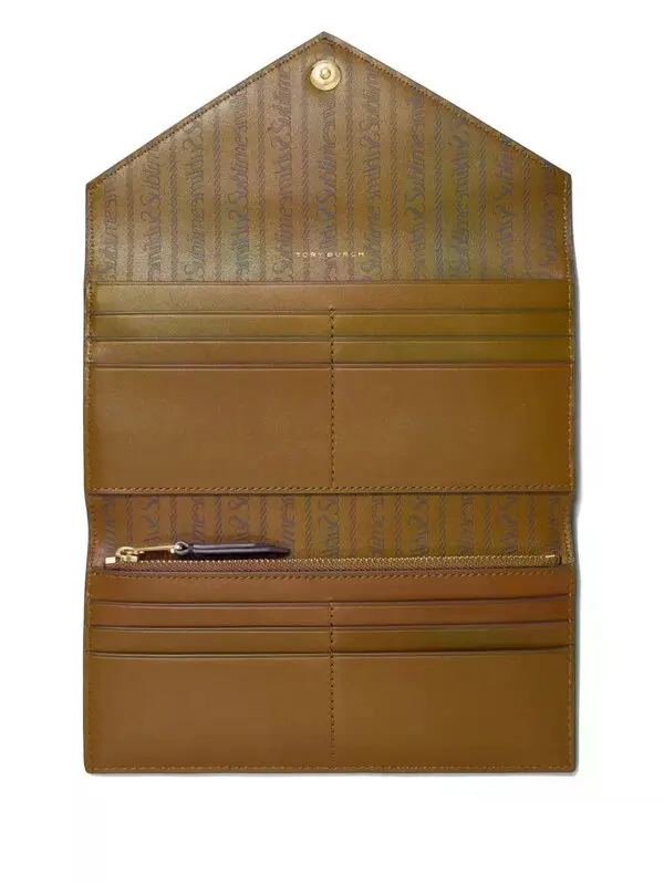 Tory Burch T-monogram Coated Canvas Envelope Wallet