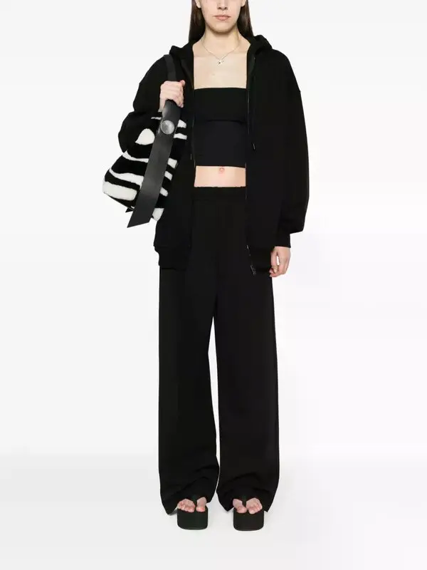Wardrobe.NYC Ribbed Straight-leg Trousers