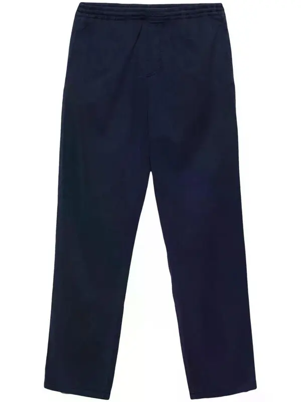 Aspesi Drawstring-waist Tapered Trousers - Blue